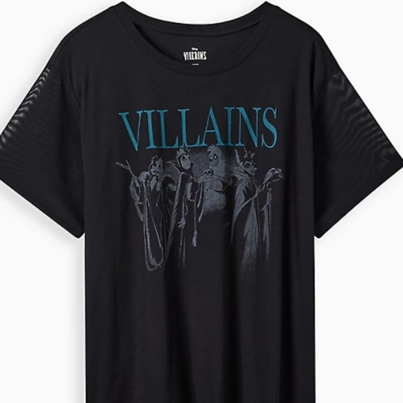 torrid | Tops | Disney Villains Mesh Sleeve Tee | Poshmark